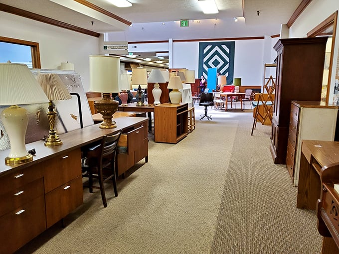 Mid-century furniture displays like this remind us that good design never really goes out of style.