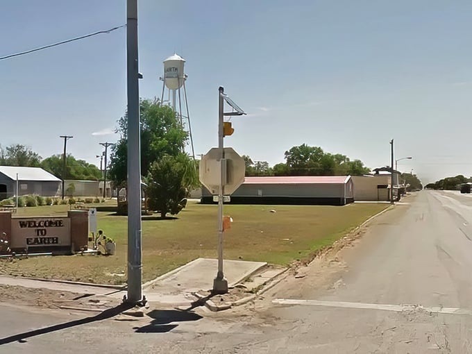 Earth, Texas - where the welcome sign might confuse aliens but the down-to-earth housing prices will delight human homebuyers.