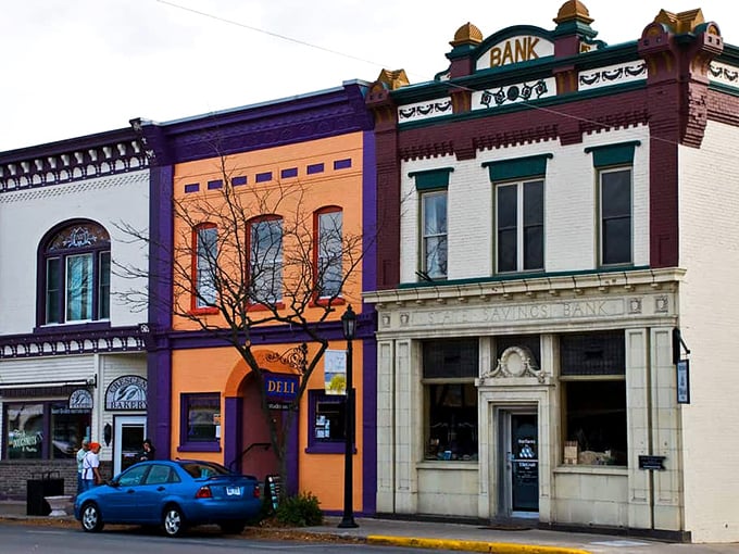 Frankfort's colorful downtown buildings tell stories of yesteryear while housing today's treasures – a living museum of small-town charm.