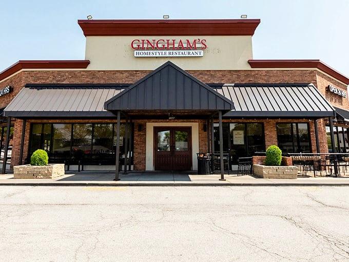 Behind that modern brick facade lies a 24-hour paradise where breakfast is served all day and pie is always a good idea.