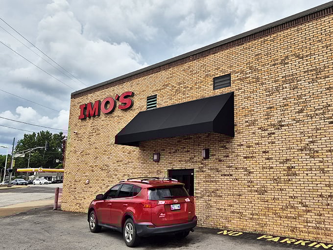 Imo's solid brick exterior is as sturdy as its reputation. This Hampton Avenue location is practically hallowed ground for St. Louis pizza lovers.
