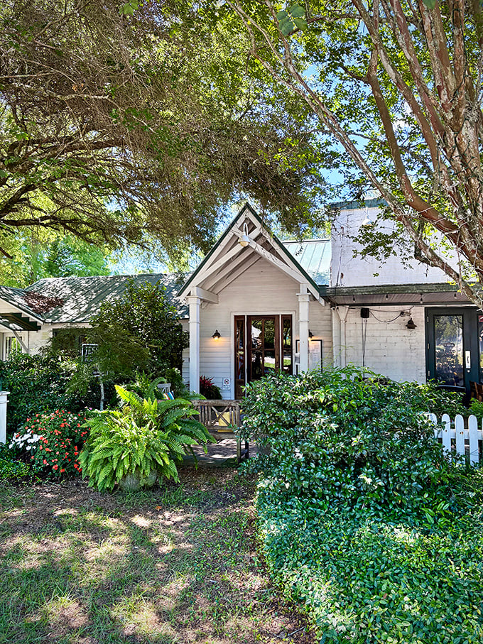 This charming cottage exterior hides culinary secrets that would make your grandmother jealous of the recipes.