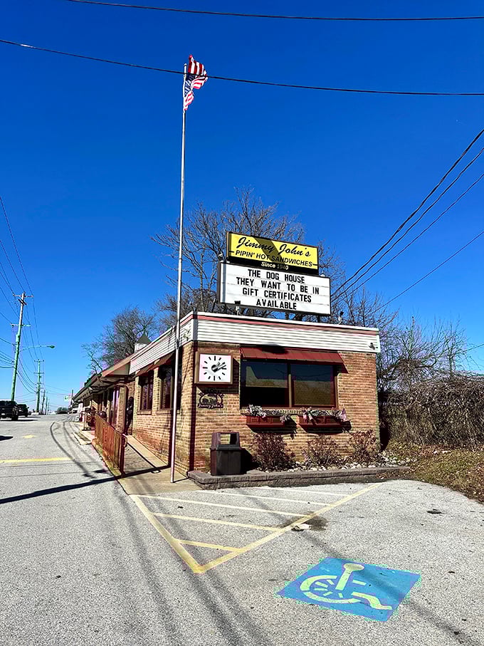 Behind that weathered exterior lies the kind of neighborhood joint that defines community dining.