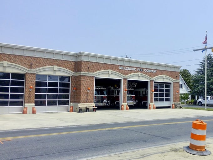 Millsboro's fire station stands ready to serve a community where retirees find both safety and savings in equal measure.