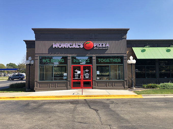 "We Bring People Together" – Monical's motto is as warm and inviting as their perfectly baked thin crust.