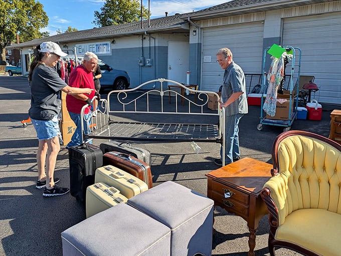 Furniture finds that would make antique dealers jealous—New Life Thrift delivers on its promise of quality.