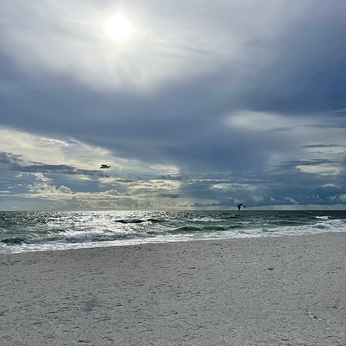 Caladesi's North Beach – where the clouds and water compete for which can be more dramatically beautiful.