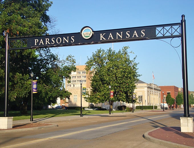 That welcoming archway announces Parsons with pride, inviting you to discover what makes this community tick.