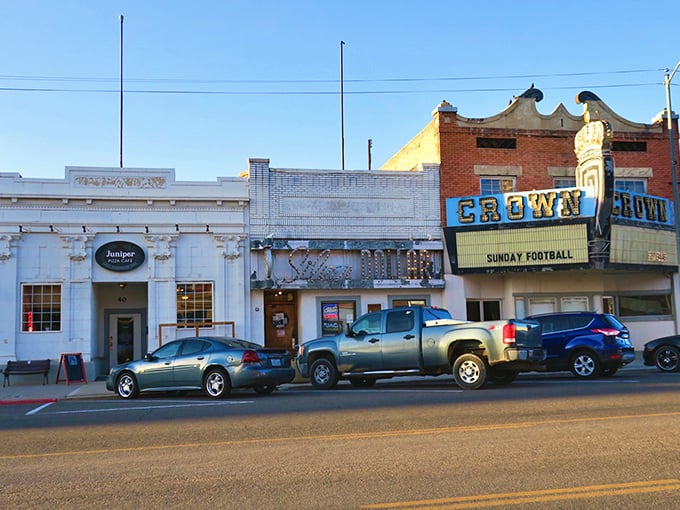 Price's Main Street—where the only thing more colorful than the storefronts are the savings inside them.