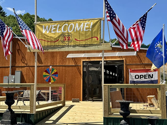 Patriotic pride meets treasure hunting in this welcoming space where history comes alive again.