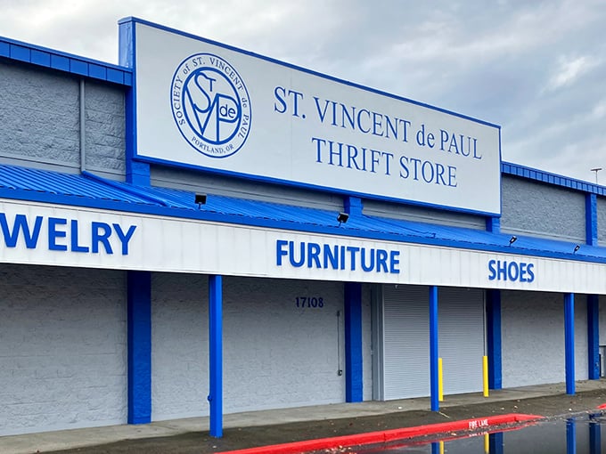 St. Vincent's blue and white exterior might look unassuming, but inside lies a treasure trove of unexpected finds.
