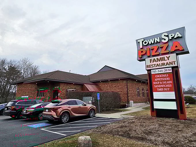 Town Spa Pizza's classic family restaurant look masks the serious pizza artistry happening in that kitchen.