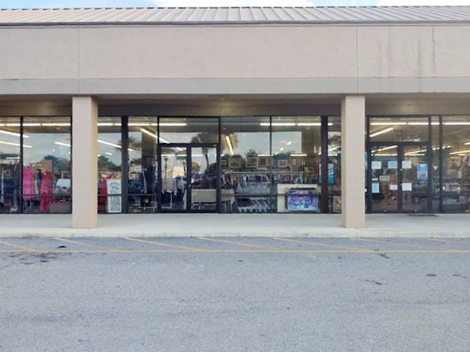 Clean lines and organized displays promise a pleasant browsing experience where every purchase supports local youth programs.