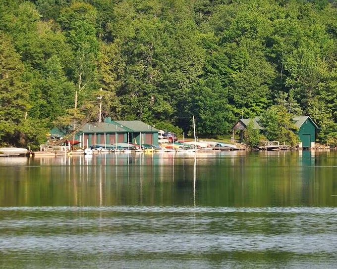 This lakeside scene makes you wonder why anyone ever invented the word "stress" in the first place.