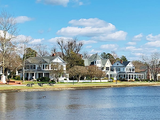 Waterfront elegance meets small-town charm - where grand porches overlook peaceful waters and time moves at yesterday's pace.