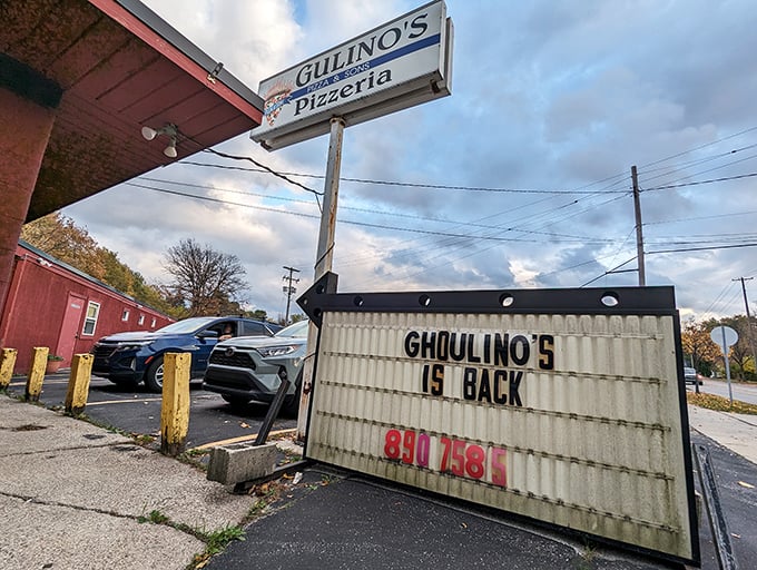 "Ghoulino's is back" – and thank goodness, because their pizza is hauntingly delicious.