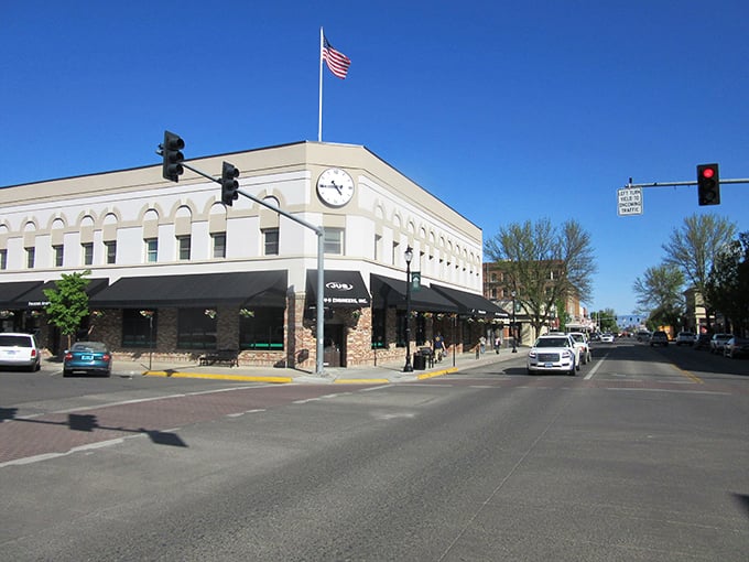 Downtown La Grande offers a perfect blend of college-town energy and small-town friendliness beneath mountain skies.