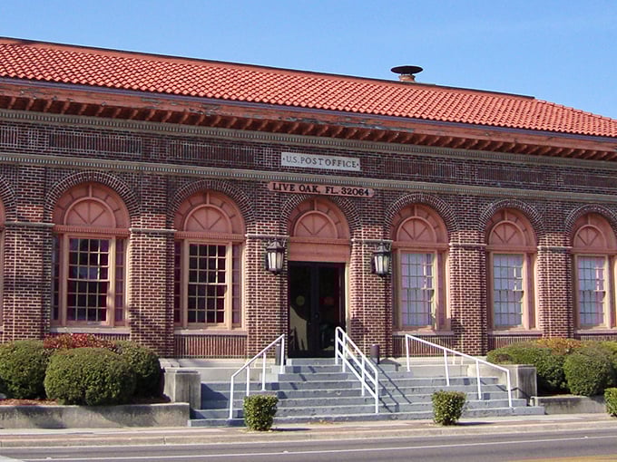 This classic small-town scene could be the backdrop for any heartwarming movie about community and connection.
