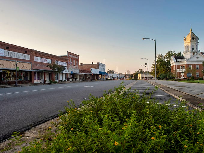 As the sun sets over Monroeville’s square, time seems to pause just long enough for one more good story.