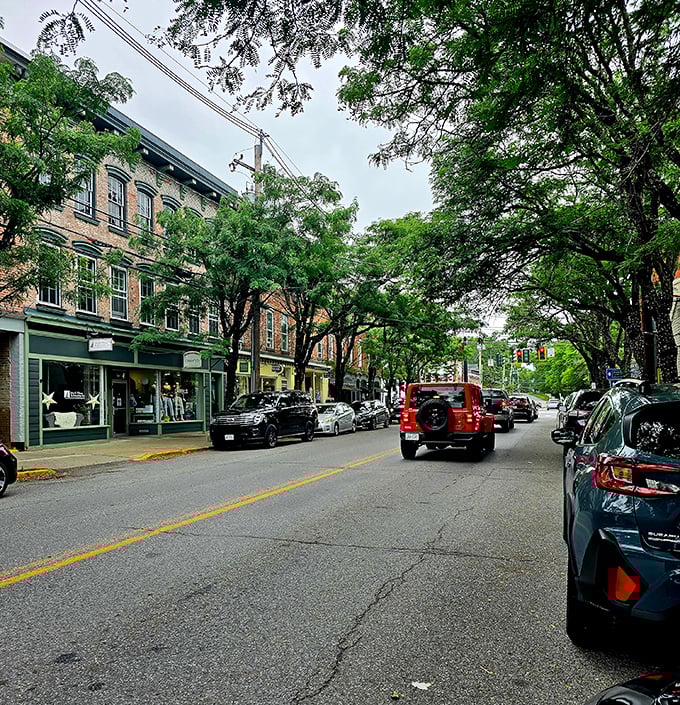 Rhinebeck's colorful Victorian buildings create a storybook main street that's pure Hudson Valley perfection.