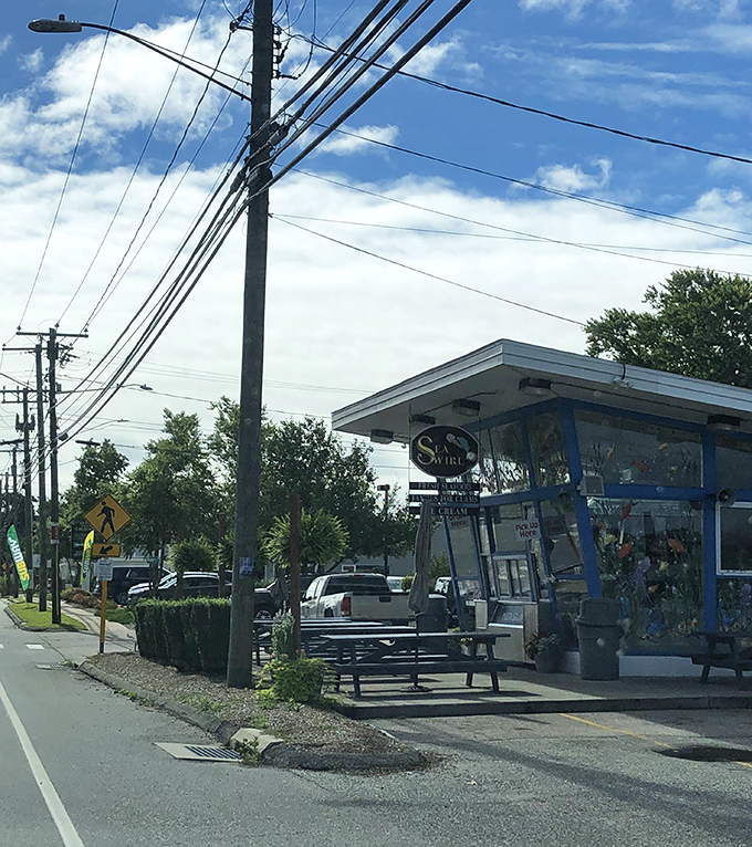 The roadside view doesn't tell the whole story—inside this humble shack are seafood treasures worth driving hours to find.