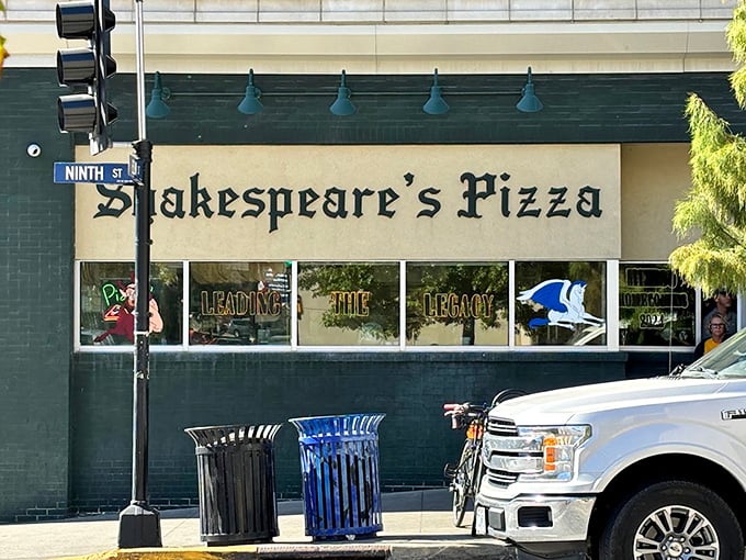 Those big windows invite you to watch the pizza theater unfold inside this Columbia institution.