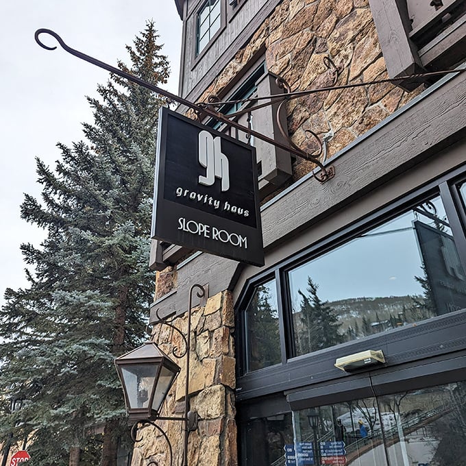 Vail dining at its finest – where the sign is understated but what happens to your palate inside is anything but.
