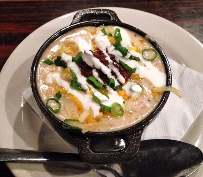 This BBQ chowder doesn't just warm your body; it recalibrates your understanding of what soup can be. Comfort in a cast-iron bowl.