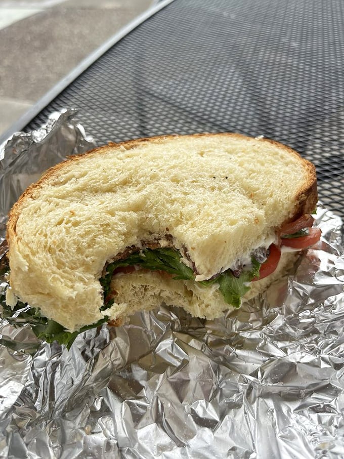 A sandwich artist's canvas—fresh bread, crisp lettuce, and tomatoes that actually taste like tomatoes. Remember those?