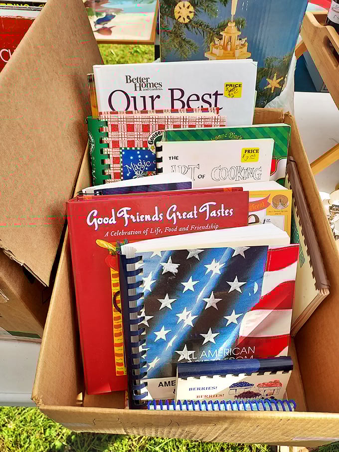 Community cookbooks—the original social media where Midwestern moms shared recipes long before anyone had heard of "food influencers."