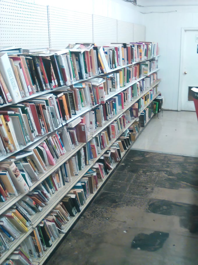 Books upon books—each with stories inside and stories about where they've been. Literature's retirement home or its second chance at love?