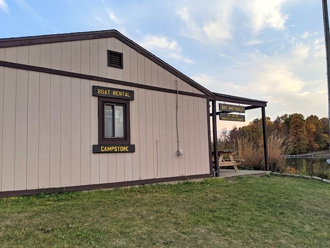 The camp store – where "I forgot to pack it" meets "thank goodness they have it." Civilization's last outpost before your great adventure begins.