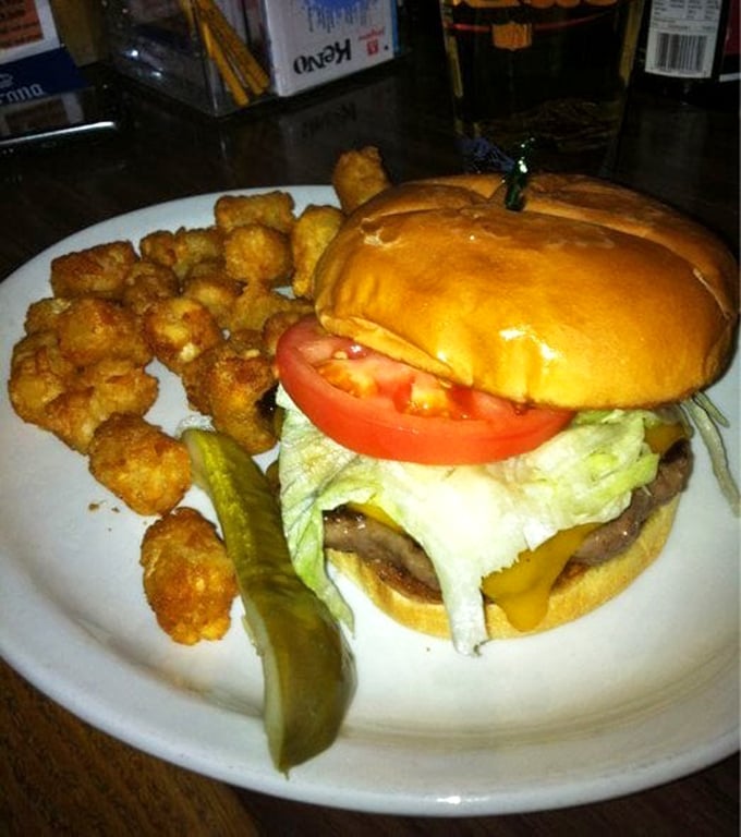 The cheeseburger and tots combo proves this place isn't a one-trick pony – it's a full-on comfort food carnival with all the classics.