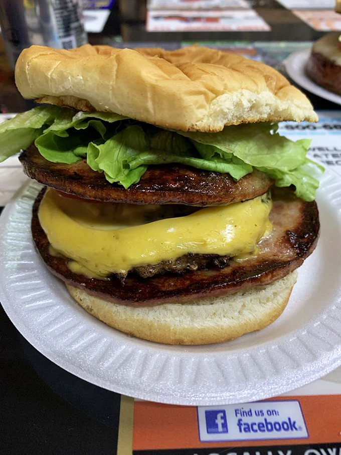 Behold the double-decker masterpiece that proves sometimes the classics need no improvement – just proper execution and a soft, pillowy bun.
