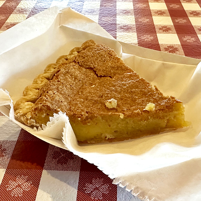 Chess pie – the dessert equivalent of a warm hug. Buttery, sweet, and simple, it's the perfect finale to a meal built on tradition.