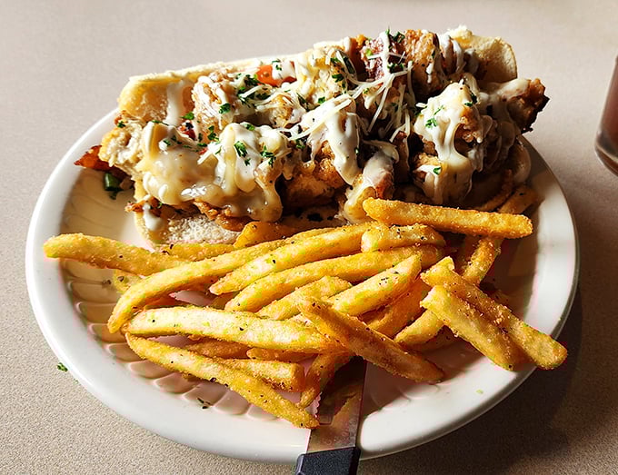 When bacon meets ranch meets chicken, it's like the Rat Pack of sandwiches decided to reunite on your plate.