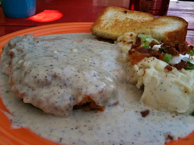 Chicken fried steak so generous, it makes Texas-sized look like a modest portion suggestion.