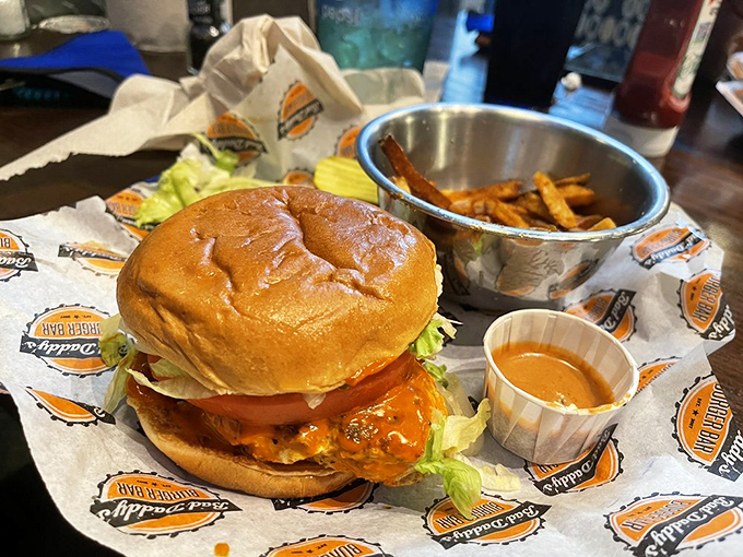 When chicken sandwiches get their PhD in flavor, they look like this—crispy, saucy, and ready to challenge your burger loyalty.