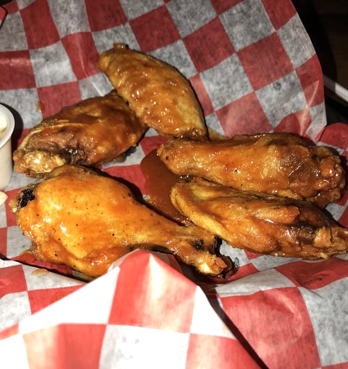 Wings that don't need fancy sauces to show off – they're confident in their crispy, juicy perfection. Like the cool kid who doesn't try too hard.