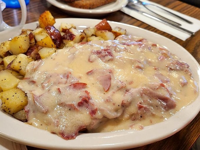 Cream chipped beef—the dish that launched a thousand dad jokes—transformed into something so delicious you'll forget its unfortunate military nickname.