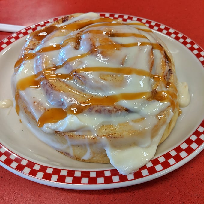 Behold the cinnamon roll – wearing its icing and caramel like a prom queen wears her crown, utterly confident in its ability to seduce.
