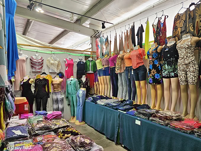 Fashion finds that span every color of the rainbow. No need for a dressing room when you've got mannequins modeling everything from casual to "Florida fancy."
