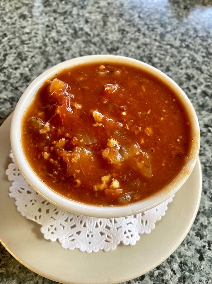 This hearty conch chowder doesn't just warm your soul—it tells stories of the sea with every spoonful. Florida comfort in a bowl!