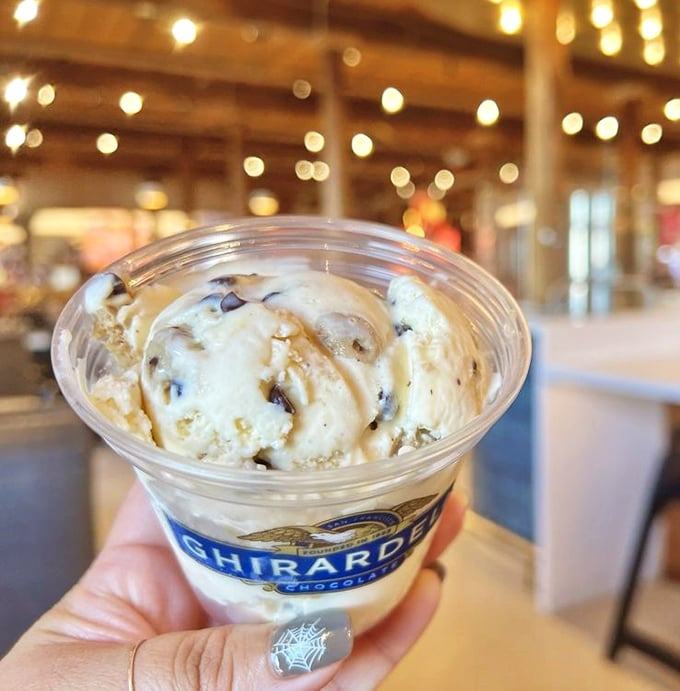 Cookie dough ice cream that makes you question why you ever bothered baking cookies in the first place. The spoon is just a formality.