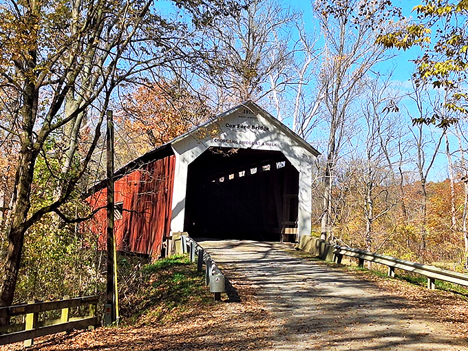 Cox Ford Covered Bridge stands as a postcard-perfect reminder of simpler times, when bridges had roofs and Instagram filters weren't necessary.