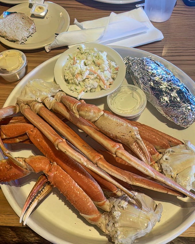 Snow crab legs: nature's way of saying "you have to work for the good stuff." The reward for your labor? Sweet, tender meat that makes the struggle worthwhile.