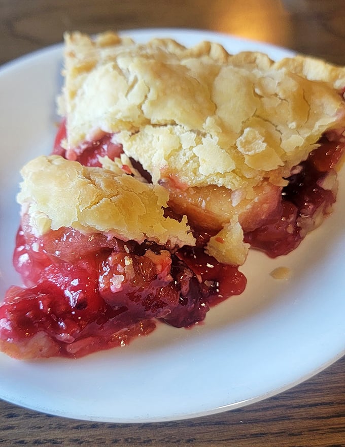 That flaky crust and ruby-red filling prove that sometimes the best endings come wrapped in butter and nostalgia.