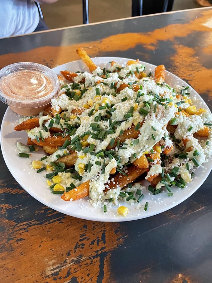 Street food meets smokehouse magic in these loaded fries—a cheese-dusted, herb-sprinkled carnival that makes regular fries seem like they're not even trying.