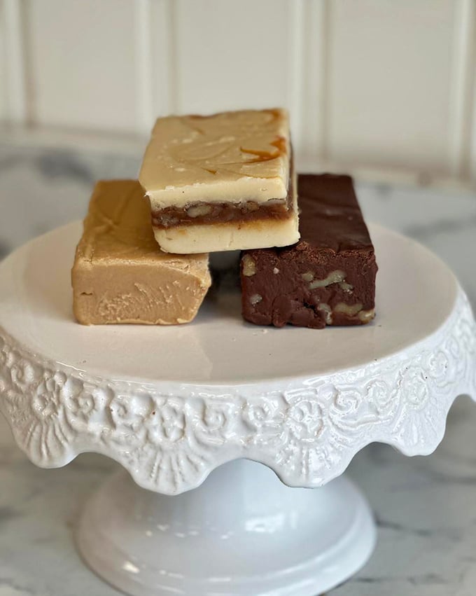 Fudge that would make Willy Wonka jealous – these decadent squares are what chocolate dreams are made of, no golden ticket required.