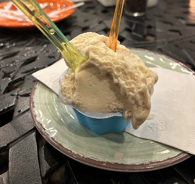 Gelato this creamy should be illegal. One spoonful and suddenly you're strolling through a piazza in Rome rather than sitting in Florida.